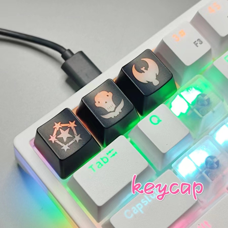 3pcs Keycap Translucent ESC Suitable for Mechanical Keyboard Axis HORSL ...