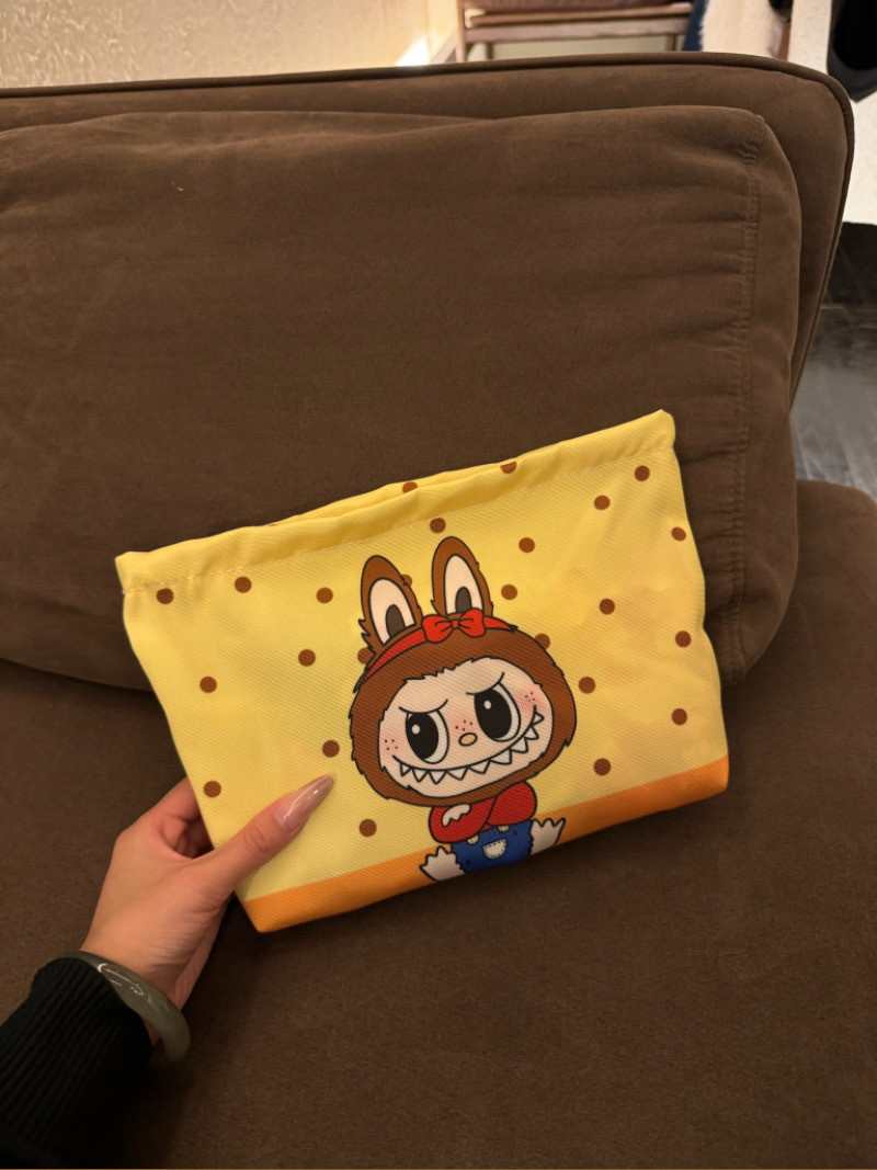Cartoon labubu Girl Heart Hand Storage Special Bag labubu Cute ...