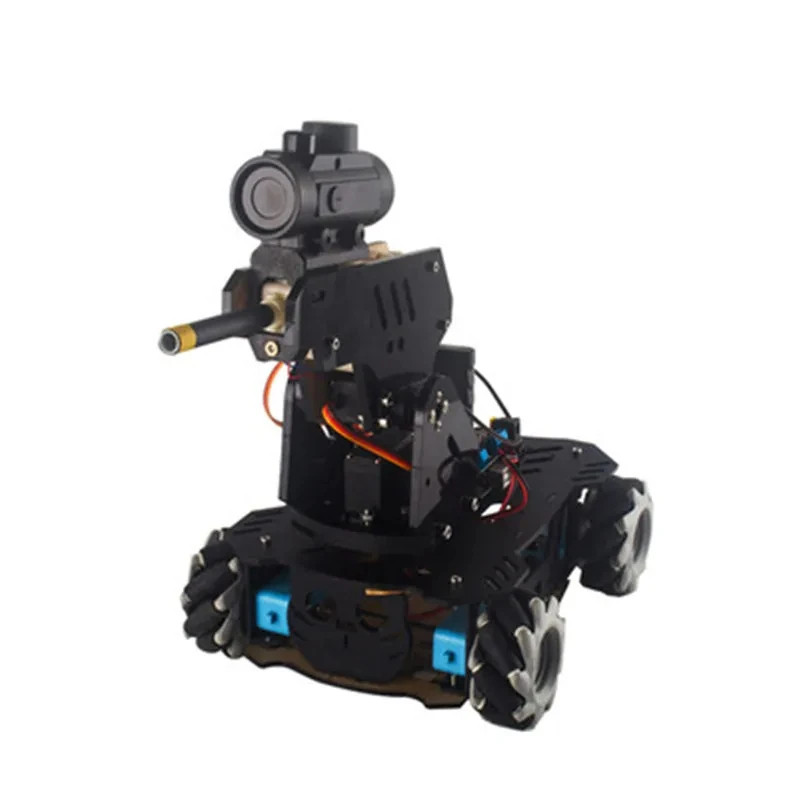 RC Tank Mechanical Wheel Robot Battle Chassis With Laser Head Gun Car ...
