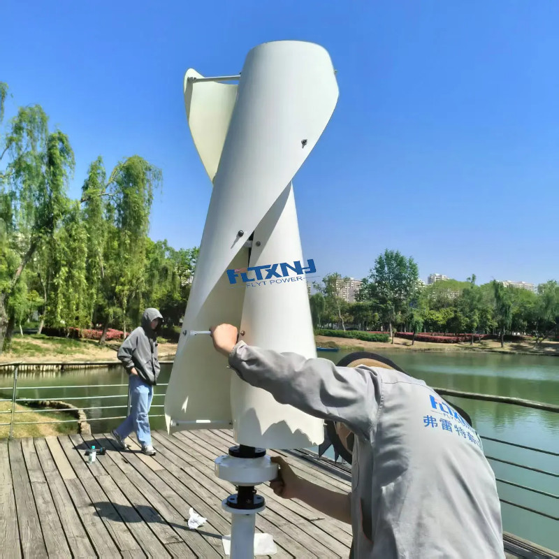 Vertical Axis Wind Turbine 6000W 48V 24V 12V Wind Generator VAWT Home ...