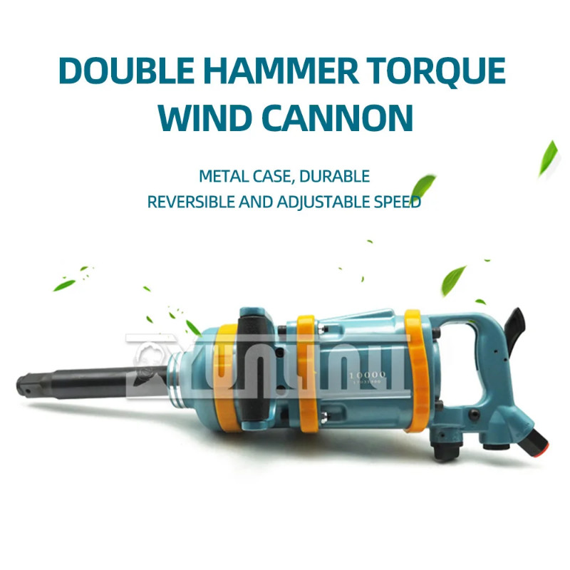 Pneumatic Wrench 1" Industrial-Grade Heavy Wind Guns 5000 rpm Trigger ...