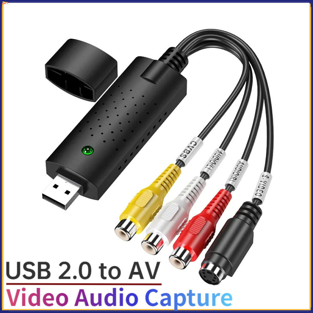 USB 2.0 Easycap Capture 4 Channel Video TV DVD VHS Audio PC Capture ...