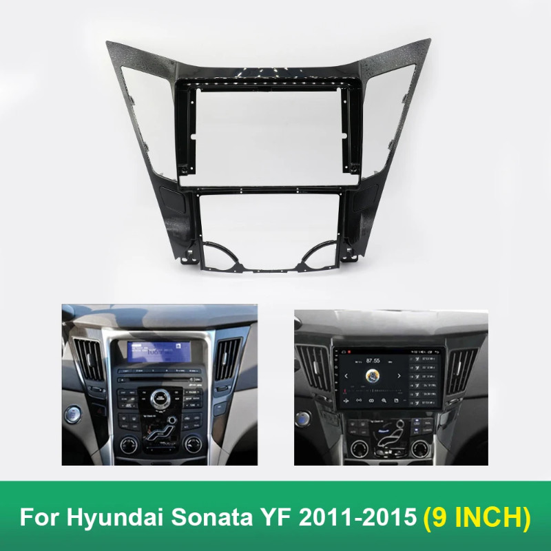 9 Inch Car Audio Fascia Frame For Hyundai Sonata YF 2011 2012 2013 2014 ...