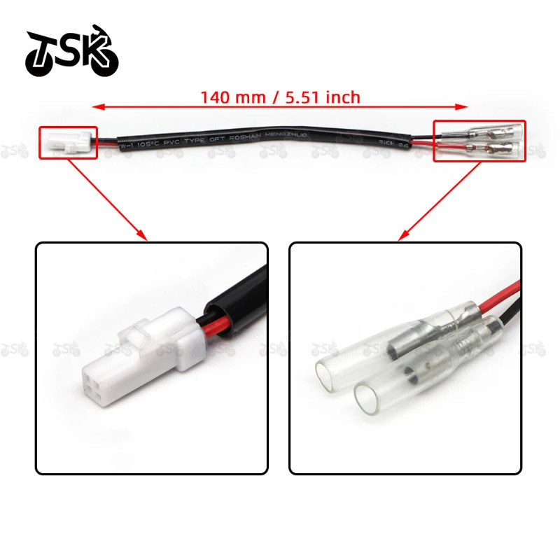 Turn Signal Marker Wire Adapter Plug Connectors for KTM 125 200 250 690 ...