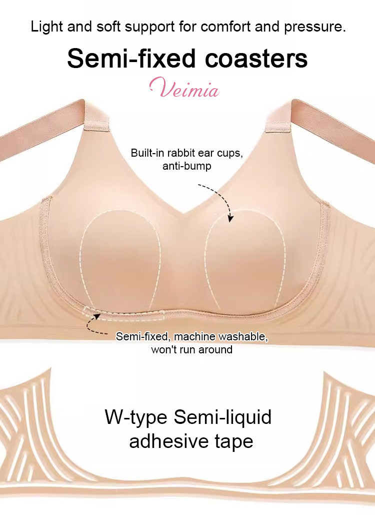 Adjustable Non-marking Bra Breast Reduction Bra Cup Big Boobs Show ...