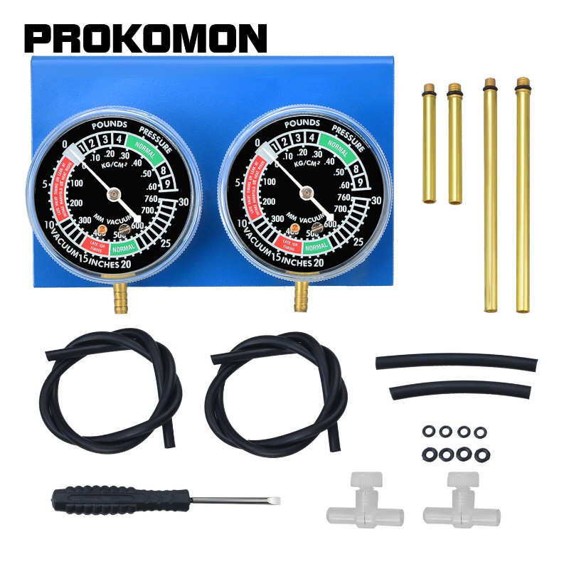 Motorcycle Carb Vacuum Gauge 2 Carburetor Synchronizer Tool Cylinder ...