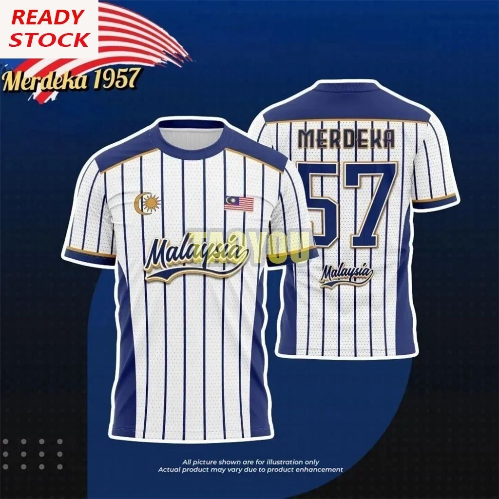 2025 New Design Merdeka Independence 68th Tahun Sublimation Jersey Baju ...