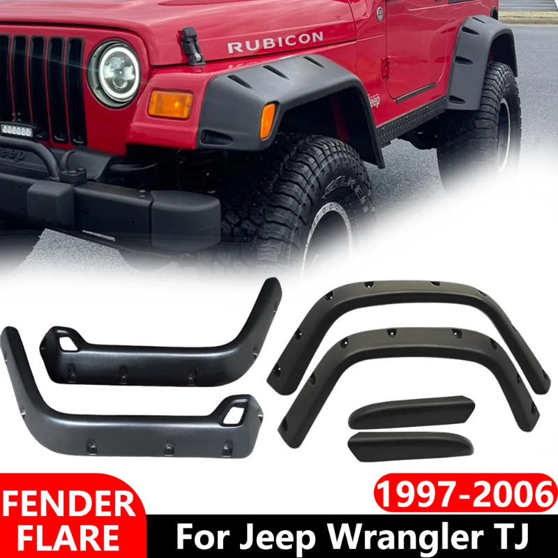 4X4 Off Road Mud Guard Fender Flares For Jeep Wrangler TJ 1997-2006 ...