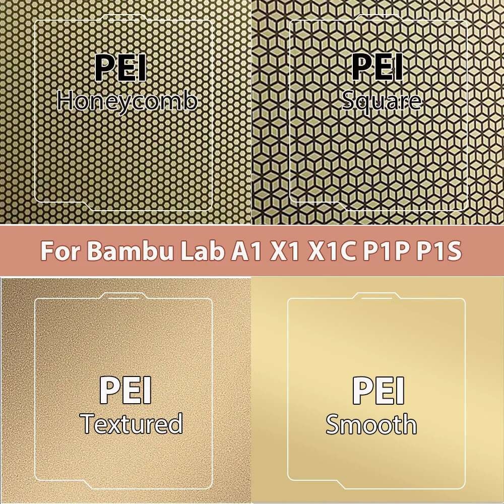 Bambulab Build Plate 257x257 Spring Steel Sheet Peo H1H Pey Sheet A1 X1C P1S Bambu Pei Build ...