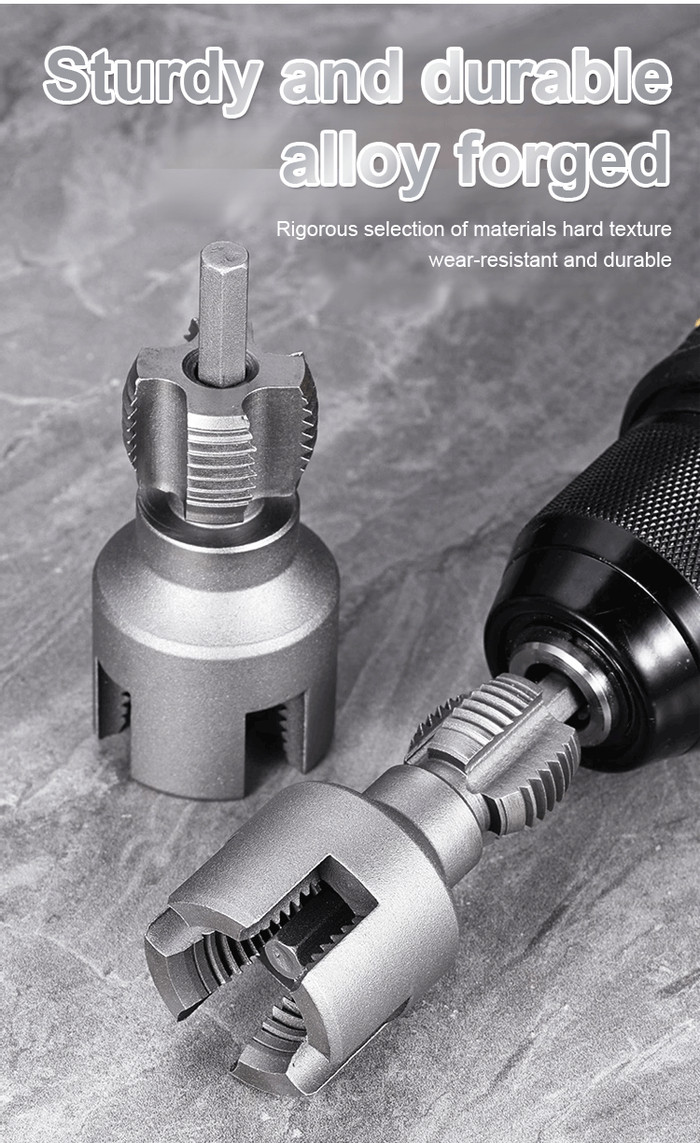 Integrated precision threading drill tool/External Thread Pipe ...