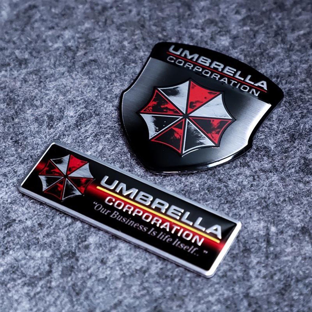 Resident Evil Metal Aluminum Material Umbrella Logo Motorcycle Car ...