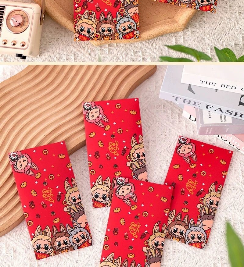 Hong Kong Version Cute labubu New Year Red Envelope Cartoon labubu Lee ...