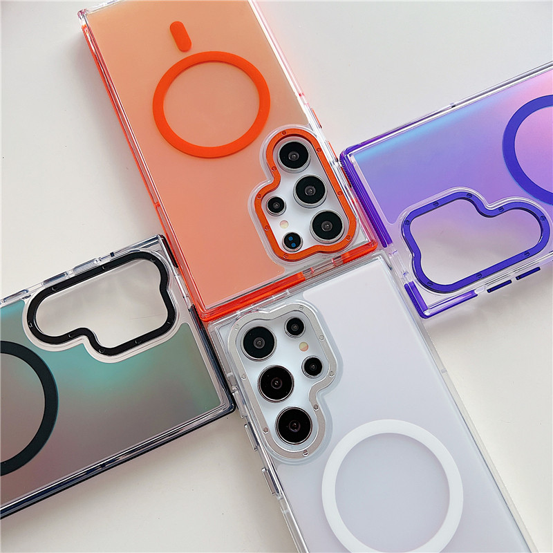 Colorful color changing phone case For Samsung S25 S24 S23 S22 S21 ...
