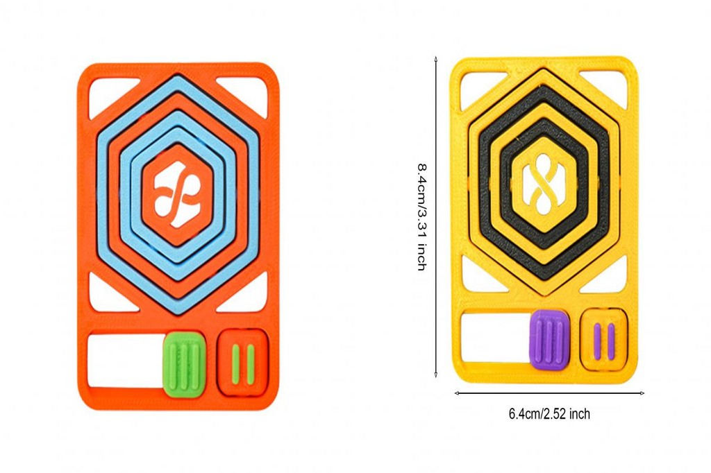 Portable Fidget Card Portable Hexagonal Spinner Fidget Card Toy for ...