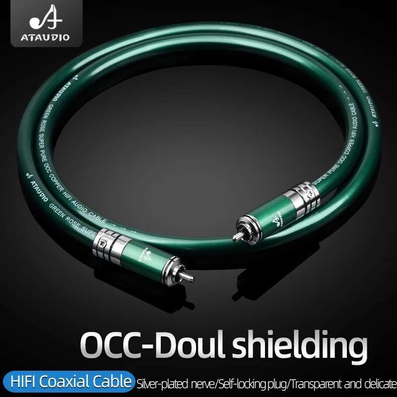 Audio accessories Hifi RCA Coaxial Audio Cable Hi End OCC Digital SPDIF ...