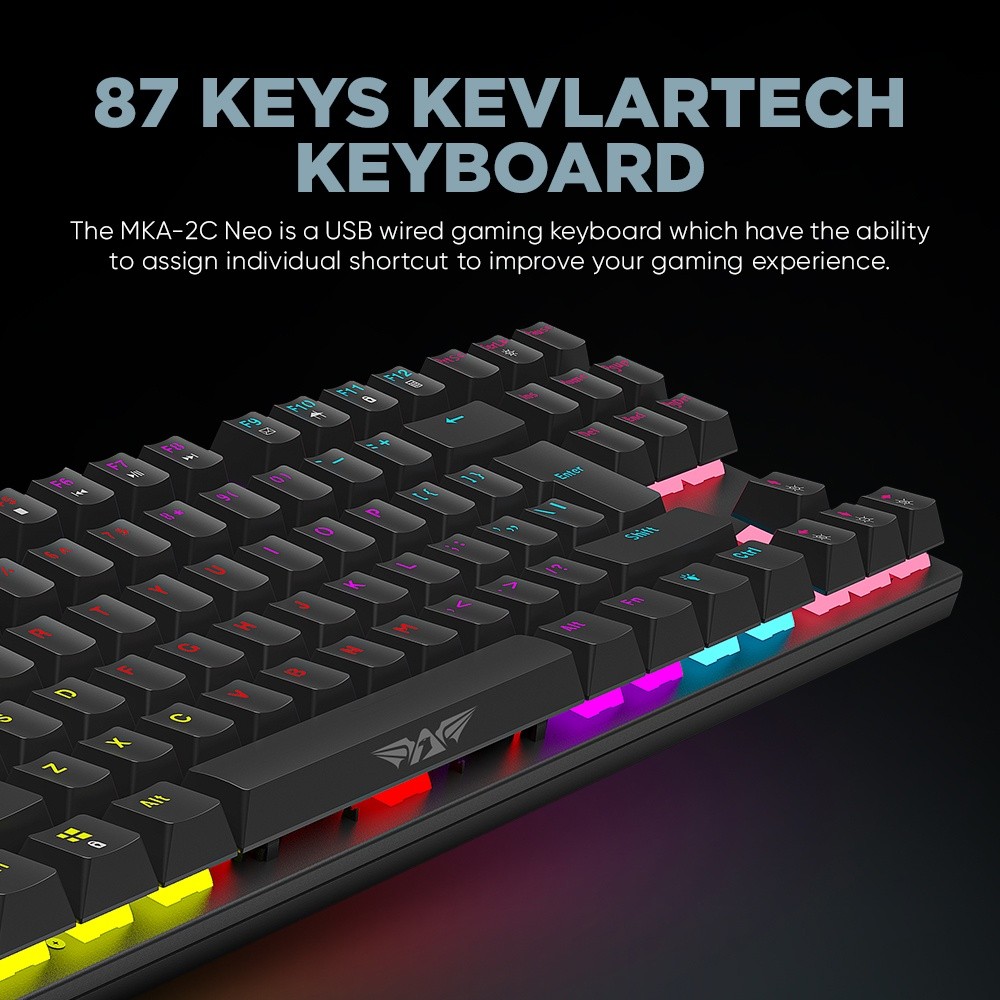 Armaggeddon MKA 2C NEO 87 Keys Hotswap Mechanical Gaming Keyboard | 12 ...
