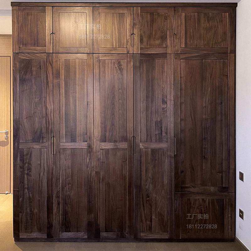 Whole House Black Walnut Wardrobe Walk-in Closet Built-in Top-to-Top ...