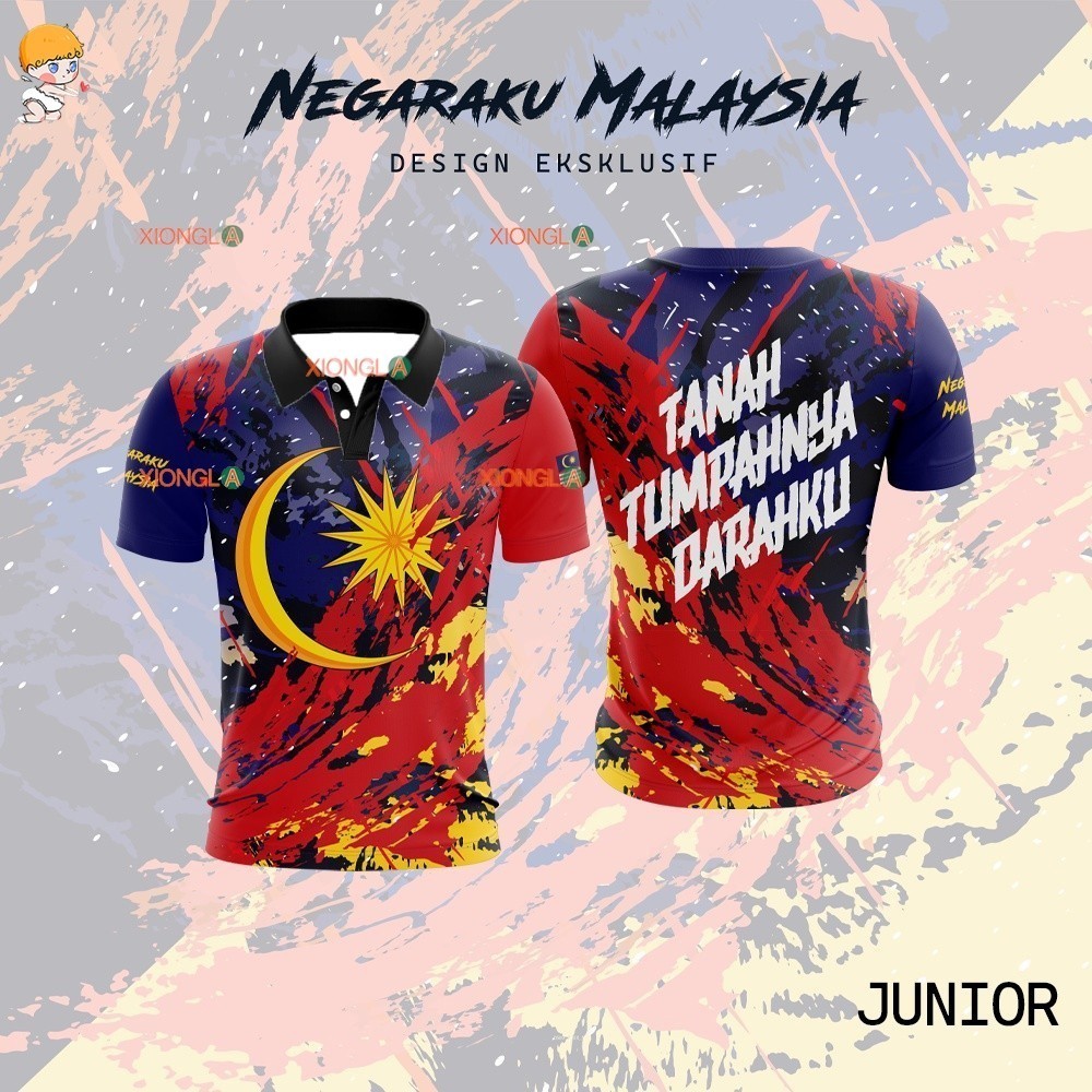 1957 Merdeka Clothes 2025 68th Malaysia Polo Shirt Men Short Sleeve ...
