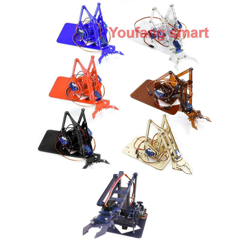 Robotic Arm Plank 4 DOF Robot Manipulator Claw SG90 MG90S Robot FOR Arduino Programmable Toys ...