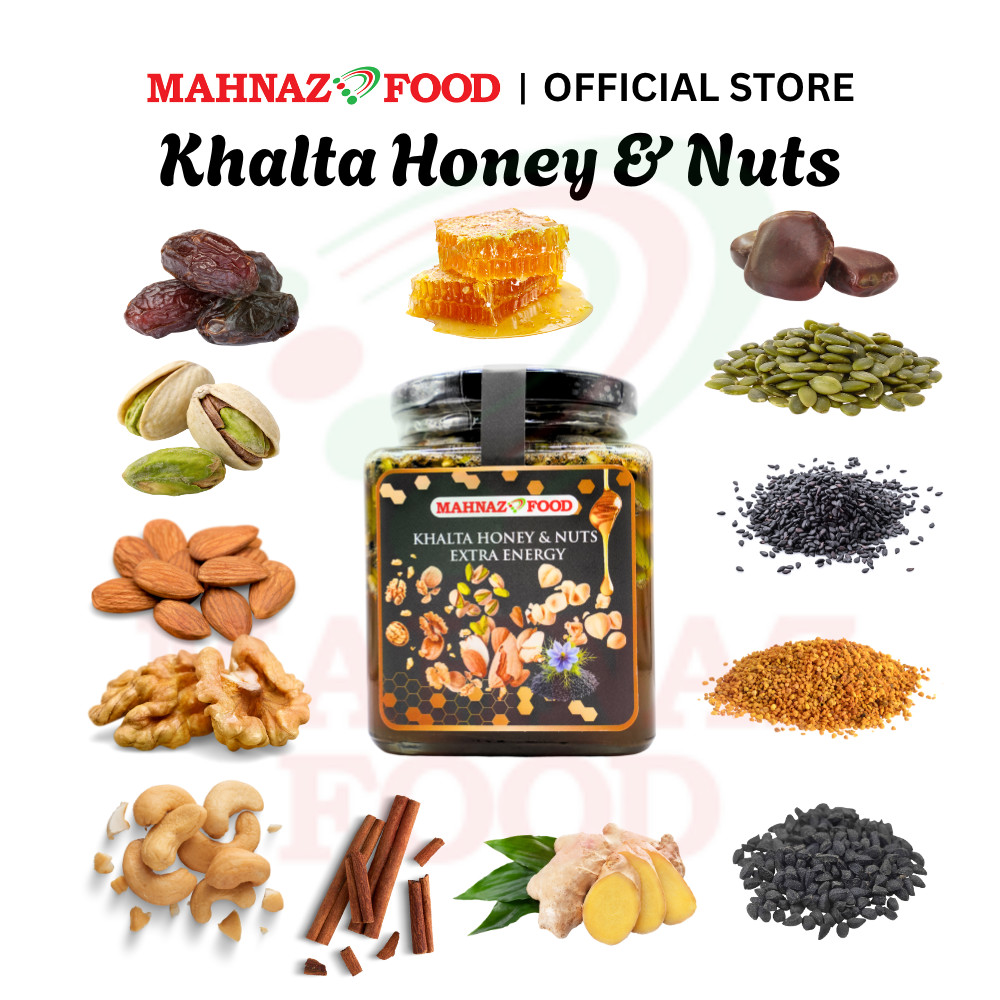 Mahnaz Food Khalta Honey & Nuts Extra Energy for Married People | Madu ...
