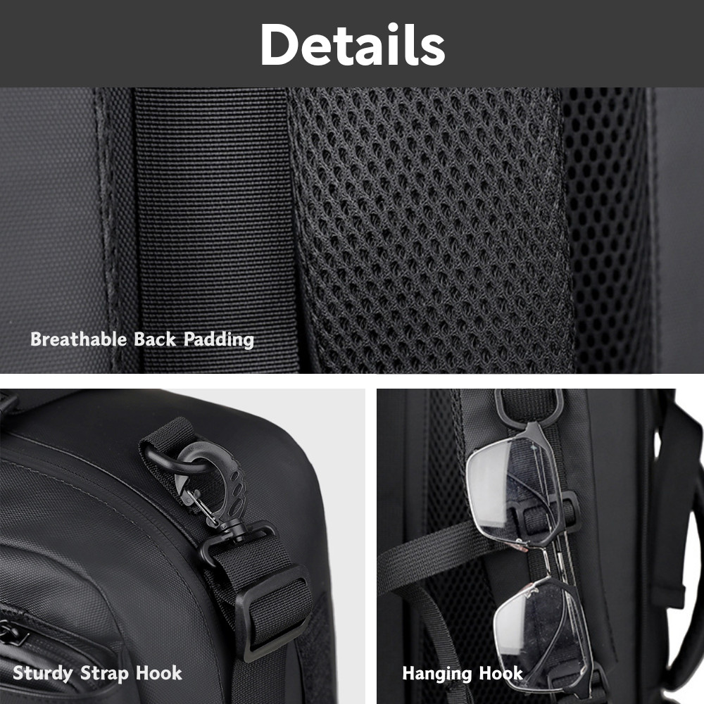 Multi-Functional Travel Bag Large Backpack Weekender Bag Duffel Bag ...