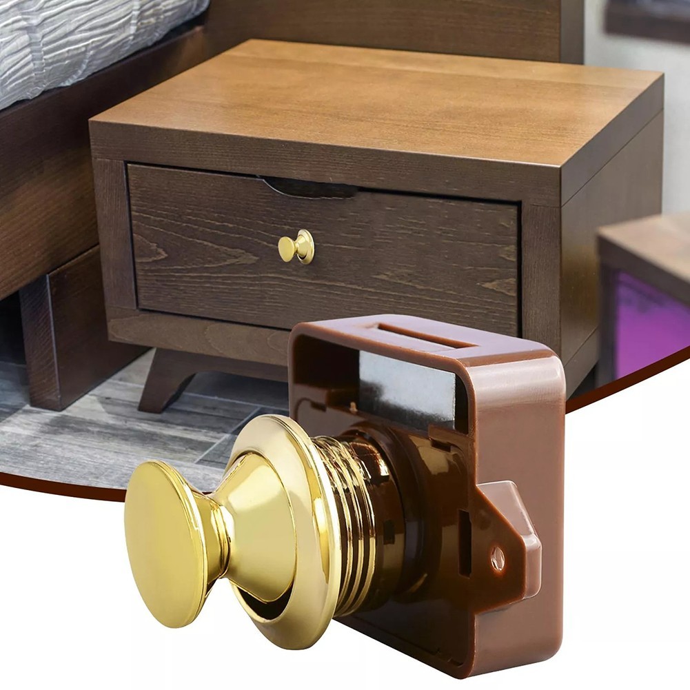 [FUTN] Push Button Drawer Cupboard Cabinet RV Caravan Catch Latch Knob ...