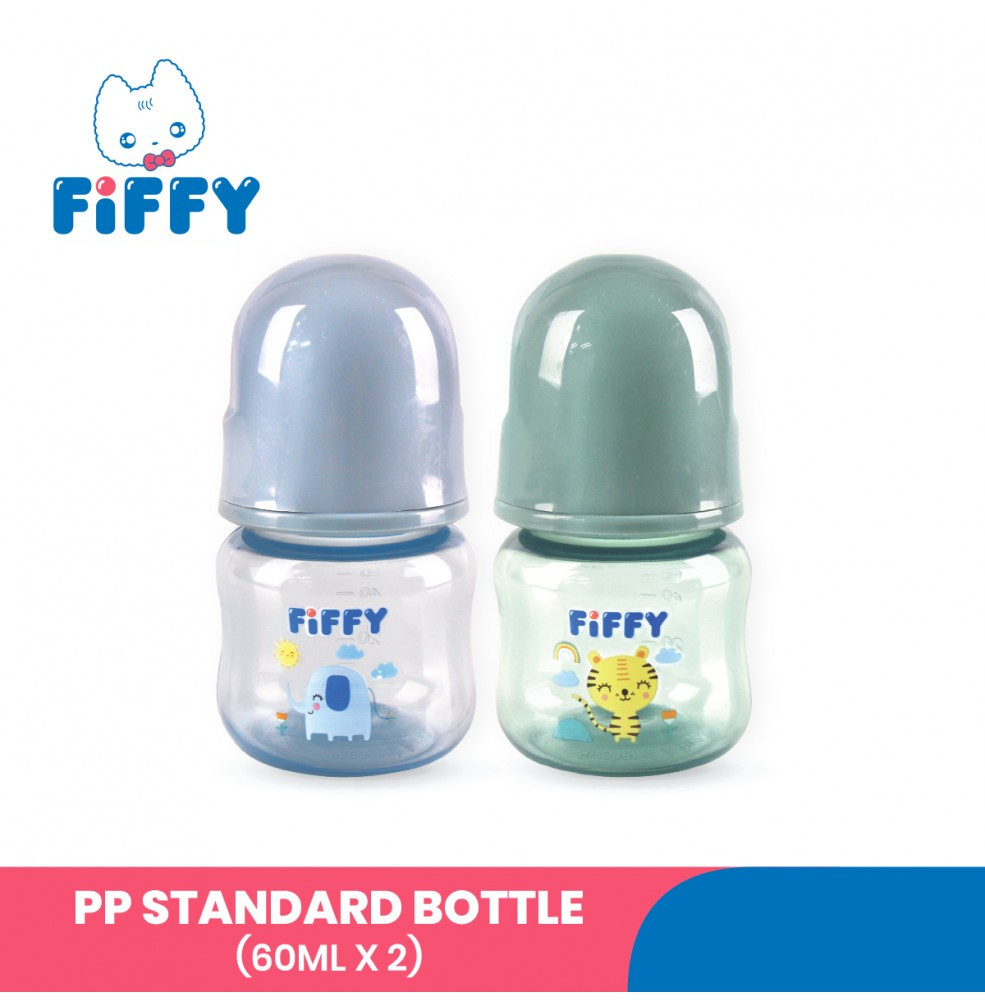 Original Fiffy PP Standard Neck Round Bottle Bottles ( 2oz / 60ml ) x 2 | Shopee Malaysia