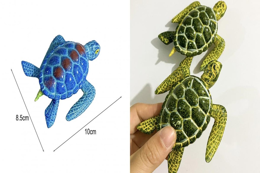 IBN- Realistic Turtle Magnet Fridge Decor Magnet Adorable 3d Tortoise ...