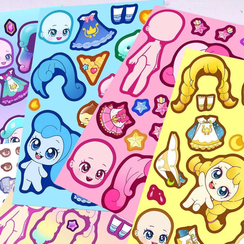 8PCS New Catch! Teenieping Puzzle Stickers for Girls DIY Teenieping ...