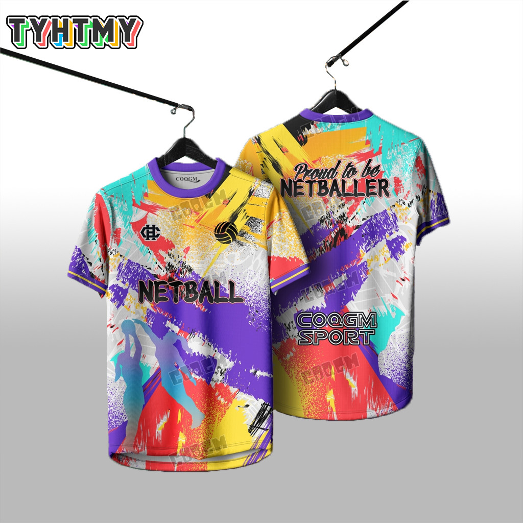 【Ready Stock】2025 New Design Baju Netball Custom Jersey Name and number ...