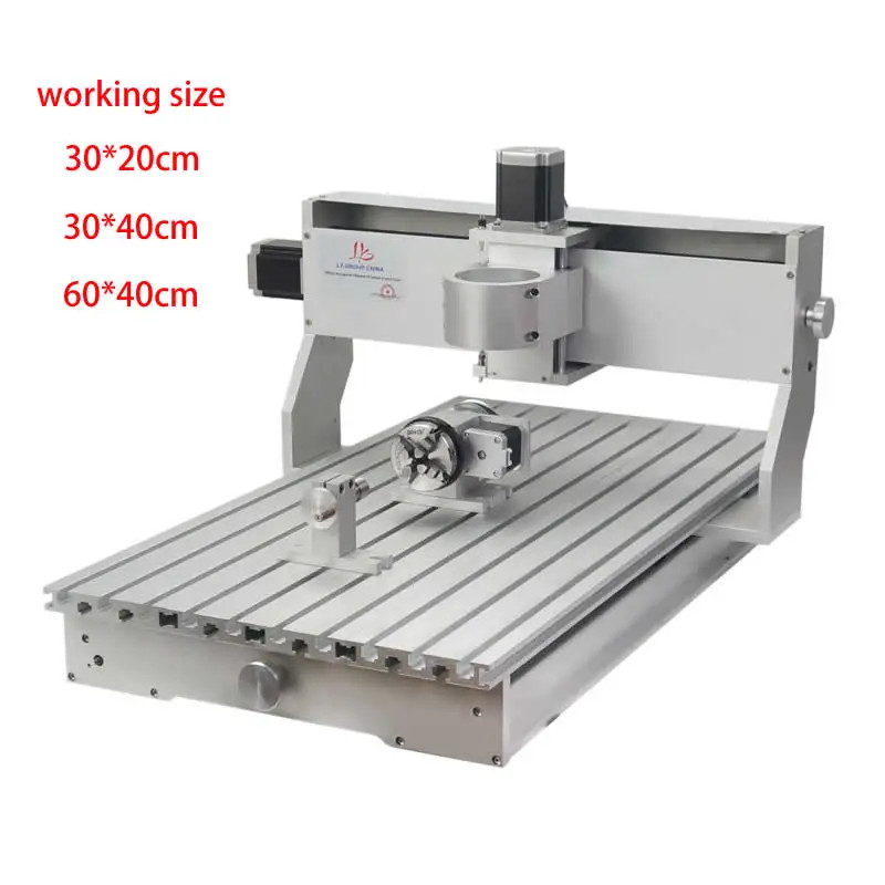 DIY Mini CNC Frame 3020 3040 6040 Metal Engraving Milling Machine Frame ...