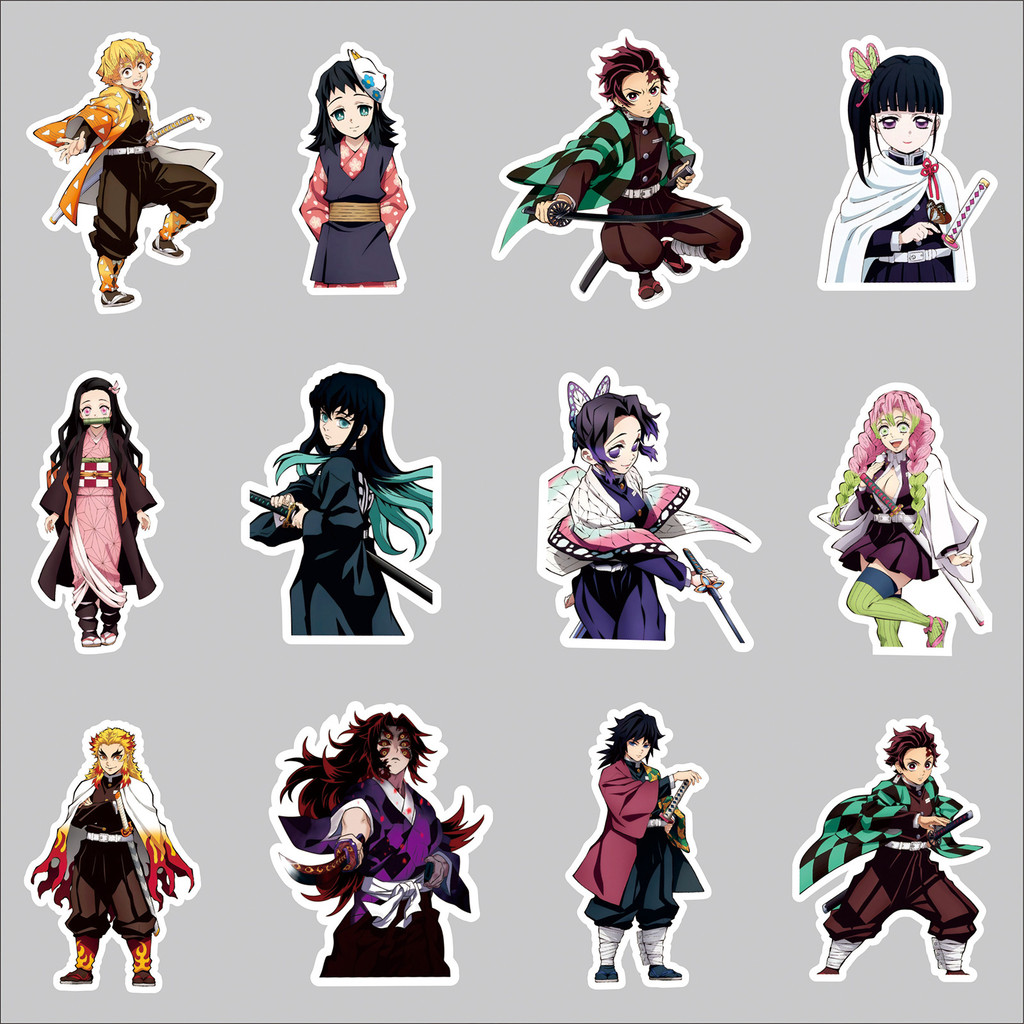 75/82Pcs Demon Slayer Sticker Pack - Tanjiro, Nezuko, Giyu & Shinobu ...