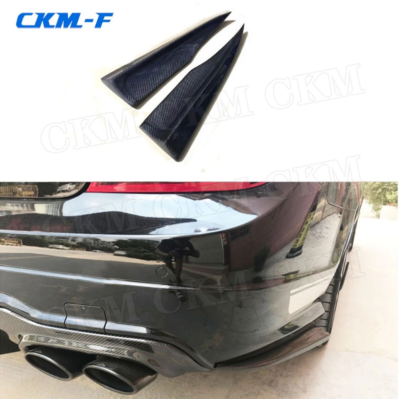 Carbon Fiber Rear Lip Splitters Aprons For Benz C Class W204 C63 AMG ...