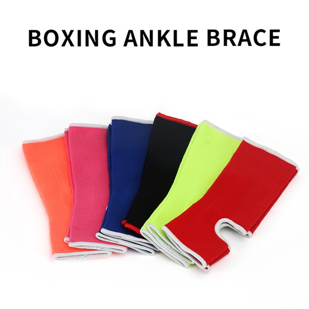 【Waysle】Muay Thai Boxing Ankle Wraps MMA Ankle Support Foot Sleeve for ...