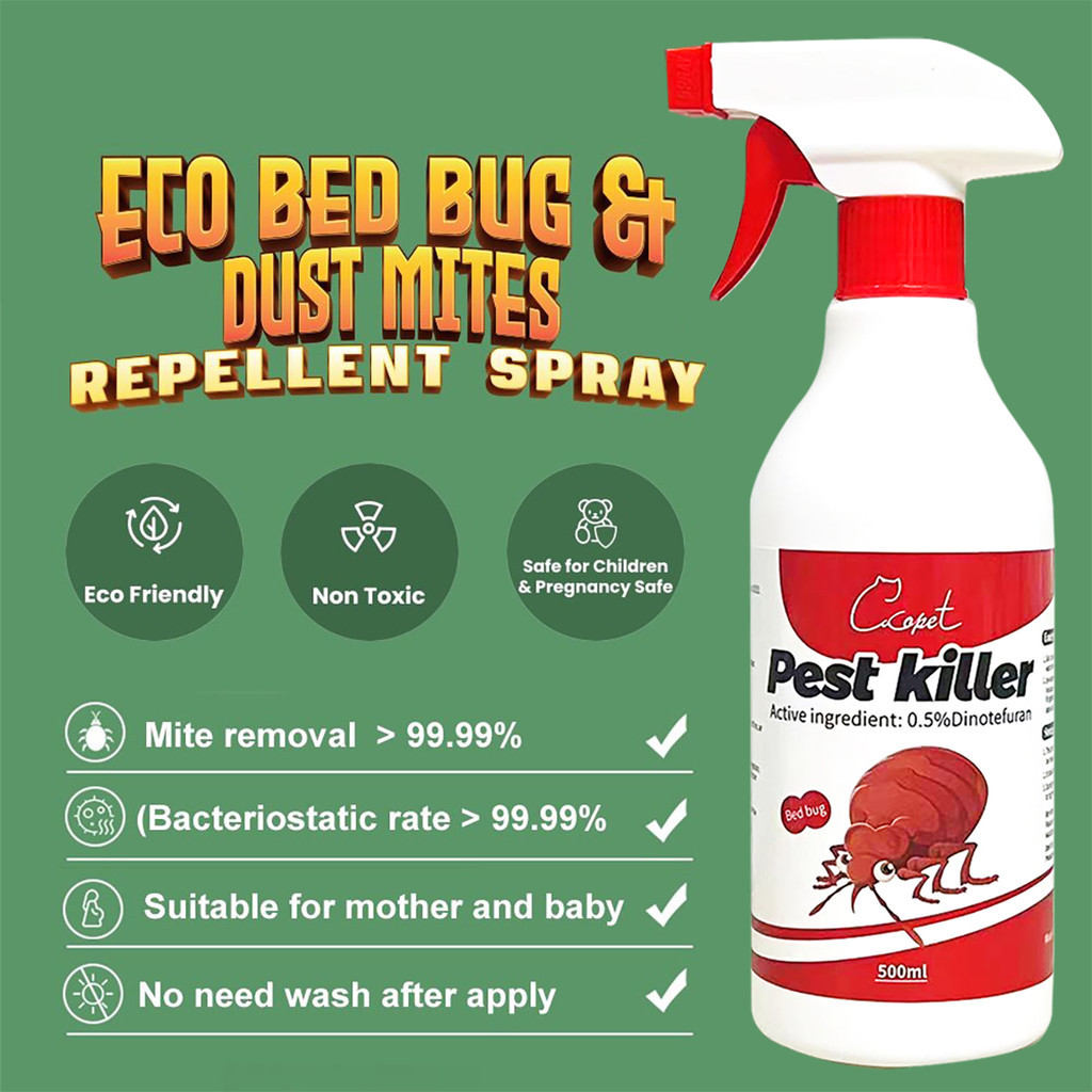 Eco Bed Bug & Dust Mites Repellent Spray Water Based Spray Penghalau ...