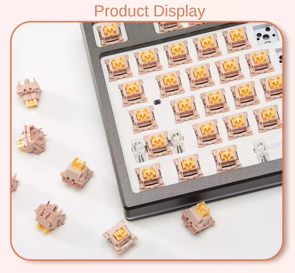 OUTEMU Peach Switch V2 Lime Switch V2 Customization Mechanical Keyboard Hot Swap Switch Dust ...
