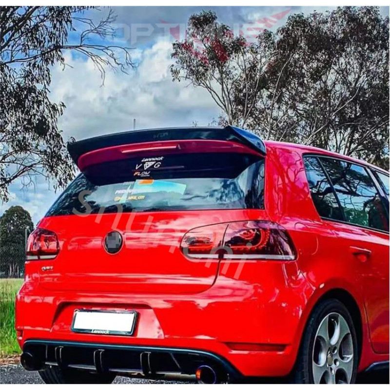 Rear Roof Spoiler Lip Wings Spoiler for Volkswagen VW Golf 6 MK6 VI GTI ...