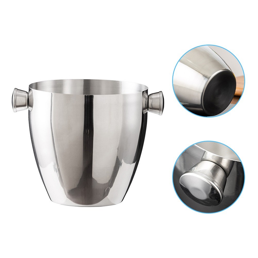 【GIG】Stainless Steel Insulated Ice Bucket Wine Beer Champagne Cooler ...