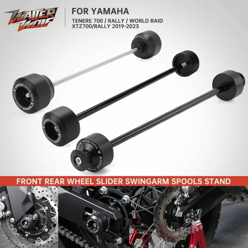 2024 XTZ700 Front Rear Axle Fork Wheel Sliders Frame Crash Slider For ...