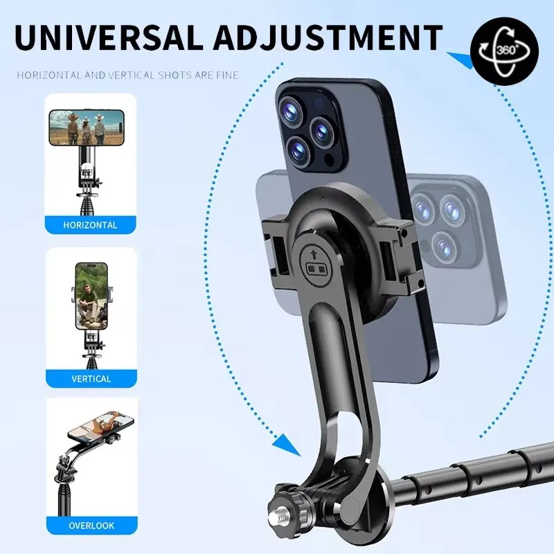 ToKerNew 2025 New 1300mm Wireless Selfie Stick Tripod Stand Foldable ...