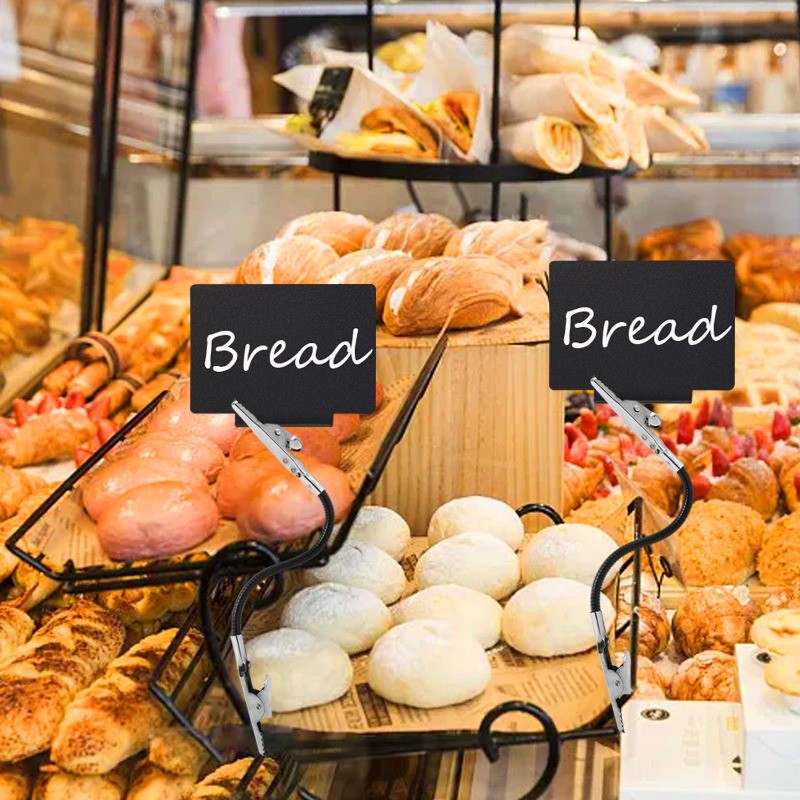 4Pcs Price Tag Card Clamps - 18cm Metal Double Head Alligator Clip ...