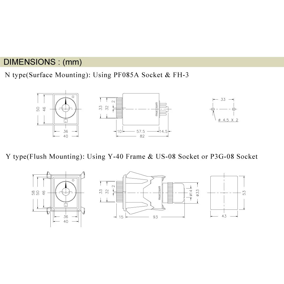 Genuine ANLY AH3-1 series 8-pin Single Range Analogue Timer 12V 24V ...