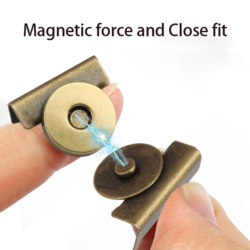 1/2Pairs Magnetic Buckle Fasteners Metal Buttons Seamless for Handbag ...