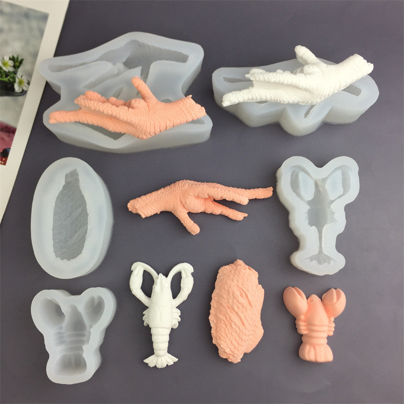 Simulation Chicken Feet Chicken Wings Lobster Shaped Silicone Mold ...