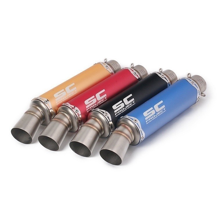 51MM Universal Bell Mouth Motorcycle Exhaust Tip Tail Tube 2 Inches ...