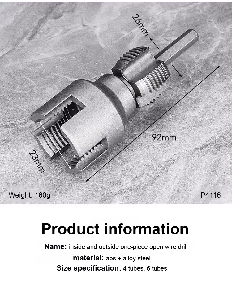 Integrated precision threading drill tool/External Thread Pipe ...