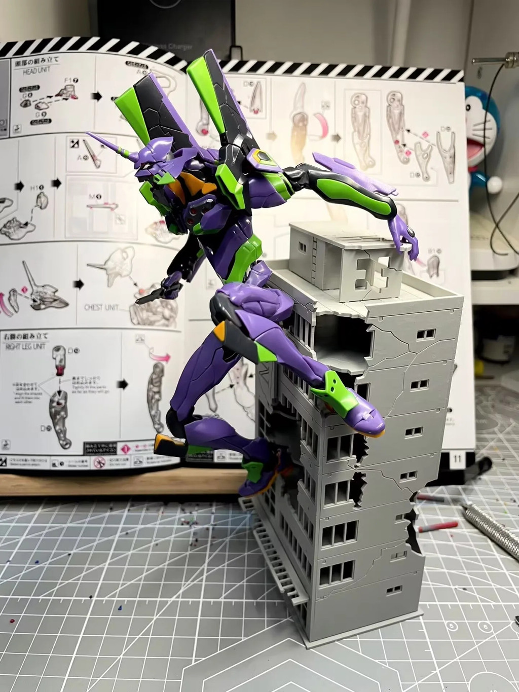 Rg Evangelion Model Kit 1:144 Evangelion Figures Collectble Eva 01 ...