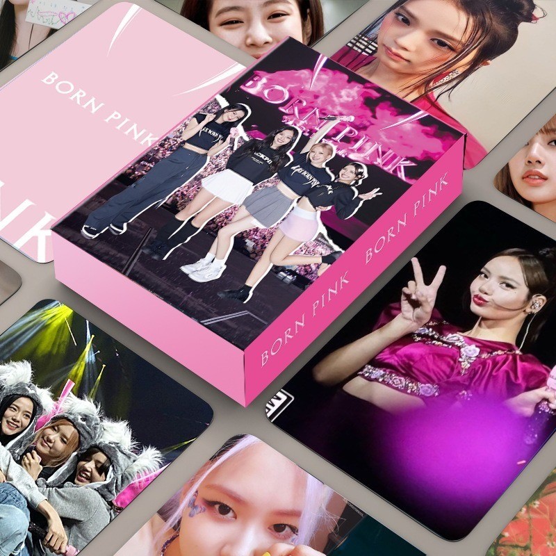 55Pcs/Set Kpop ROSE New Album Black Pink Lomo Card Postcard Photo Print ...