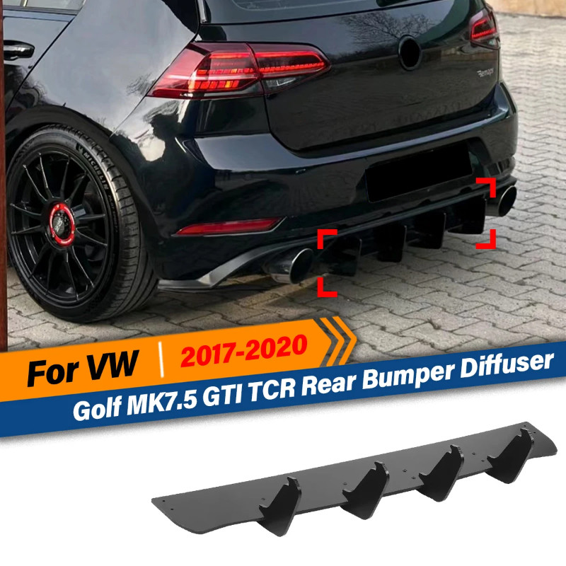 For Volkswagen Golf MK7.5 GTI TCR 2017 2018 2019 2020 Rear Bumper ...