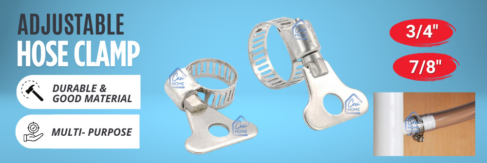 Hose Clamp Stainless Steel Adjustable Klip Paip Air, Gas dan Auto Hose ...